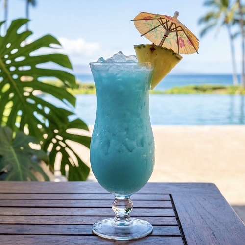 Receita do coquetel Blue Hawaii(Havaí azul)